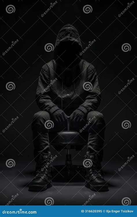 Cybercriminal At Work Dark Web Hacker Breaches System In A Dimly Lit