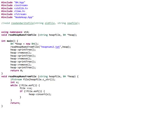 Solved Now Implement The Binary Heap As A Binary Tree With Chegg