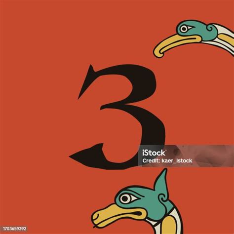 3 기호 세 번째 Majuscule 켈트어 앵글로색슨 짐승의 머리를 가진 아일랜드 스타일의 Lindisfarne 서예 3에 대한 스톡 벡터 아트 및 기타 이미지 Istock