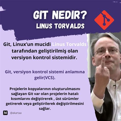 Git Ve Github Git Linuxun Mucidi Linus Torvalds By Aziz Kartal Dehnis Notes Medium