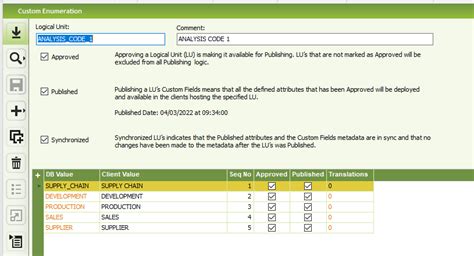 Enumeration Lov Only Visible For Ifsapp Ifs Community