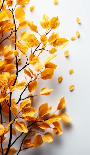 Premium Ai Image Autumn Leaves Background Ai Generated