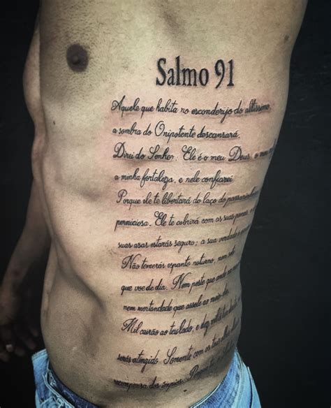 Salmo 91 Tattoo Salmo Tatuagem Tatuagem De Texto Palavras Para Tatuagem