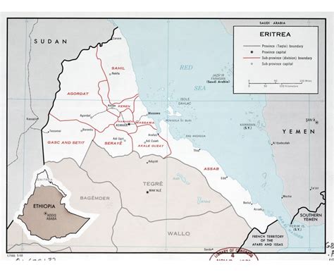 Maps Of Eritrea Collection Of Maps Of Eritrea Africa Mapsland Maps Of The World