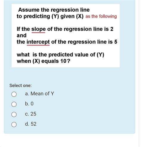 Solved Assume The Regression Line To Predicting Y Given Chegg