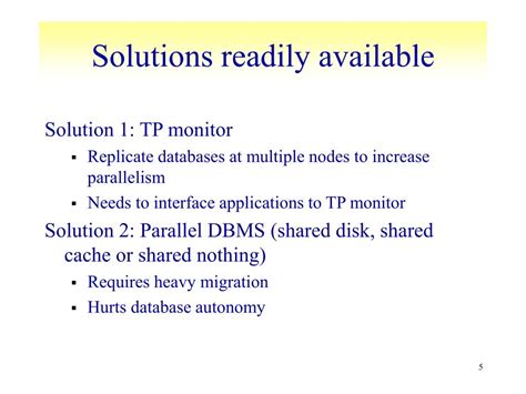 Ppt Parallel Processing With Autonomous Databases In A Cluster System