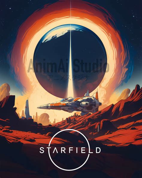 Starfield Sci Fi Poster Printable Wall Art Bedroom Art Gaming Home