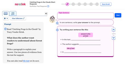 Learn About A Guided Short Response Noredink Help Center