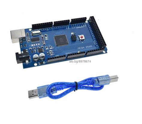 Ардуино Мега 2560 Ch340 с кабел Arduino Mega Кабели Конектори Преходници Ямбол Арду