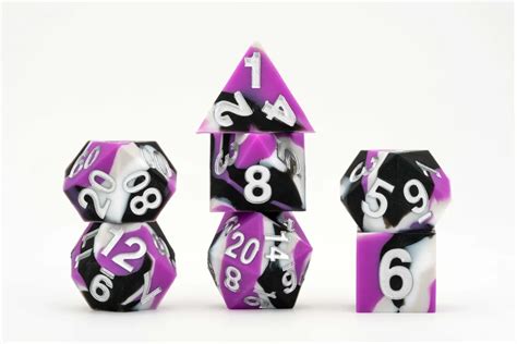 Metallic Dice Games Pride Dice Asexual Silicone Rpg Set Greg S Games