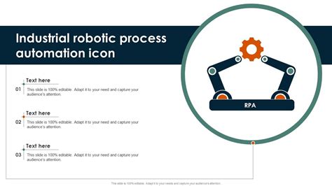 Industrial Robotic Process Automation Icon Ppt Powerpoint