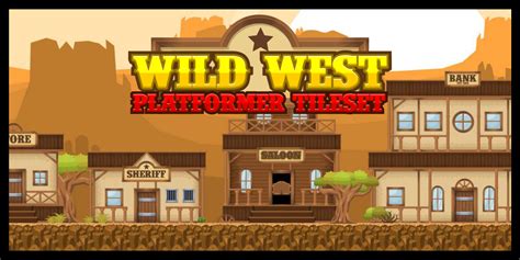 Wild West Platformer Tileset By Pzuh