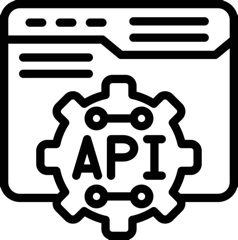 API Vector Icon Style 22234115 Vector Art At Vecteezy