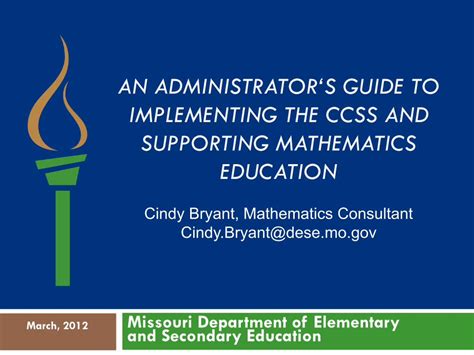pdf implementing the ccss and supporting mathematics education