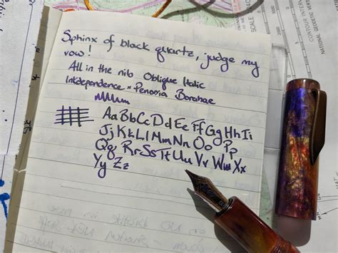 Pen Show Nib Grinds Oblique Italic By All In The Nib — The Pen Addict