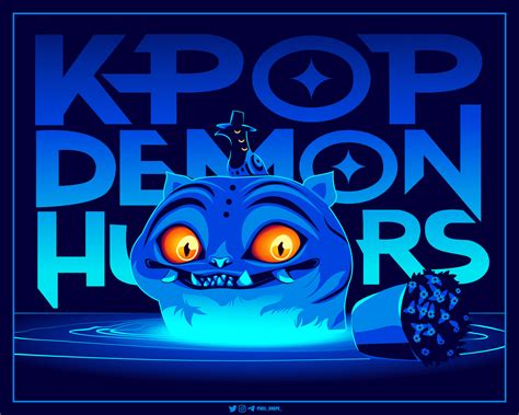 Artstation Kpop Demon Hunters Derpy The Tiger Vector Poster