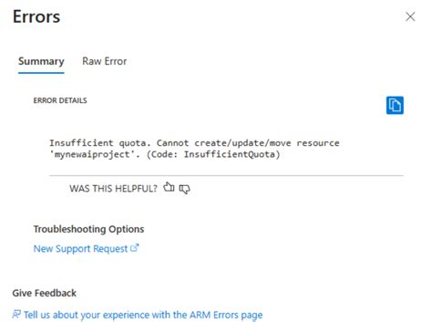 Create Azure OpenAI Validation Failed Stack Overflow