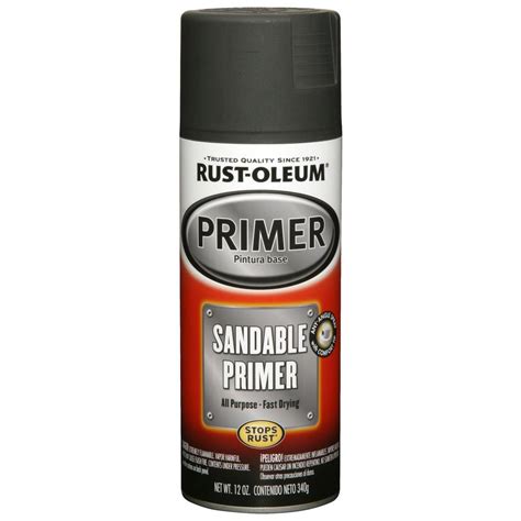Rust Oleum Automotive 12 Oz Matte Black Sandable Primer 6 Pack