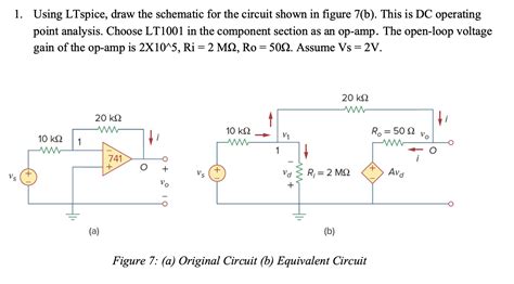 Solved Using LTspice Draw The Schematic For The Circuit Chegg