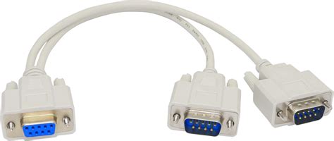 Amazon Com SF Cable DB9 Male To 2 Female Serial Rs232 Splitter Cable 12 Inches Electronics