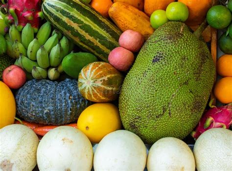 Natural Tropical Fruit Vibrant Background Raw And Ripe Exotic Fruit