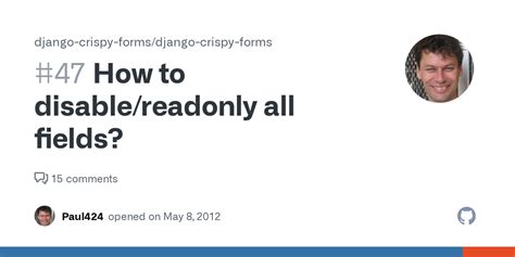 how to disable readonly all fields · issue 47 · django crispy forms