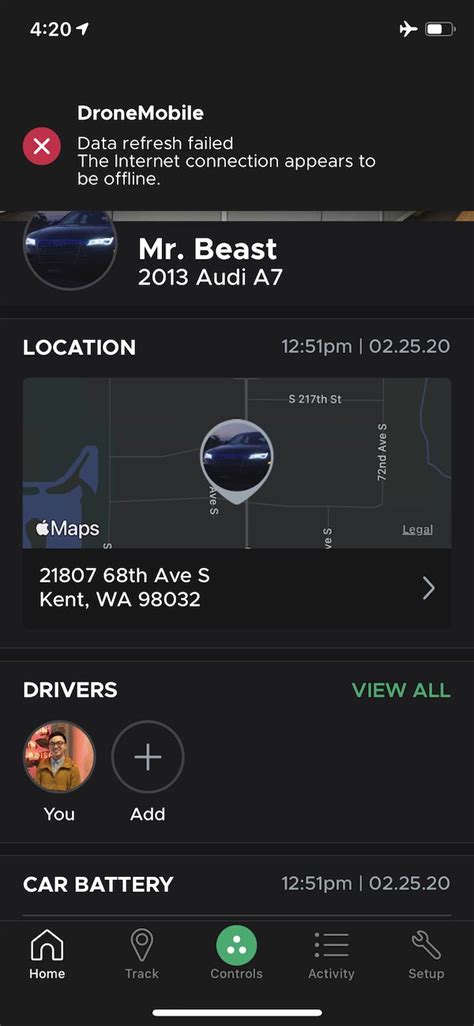Data Refresh Failed Please Check If Device Is Online Dronemobile