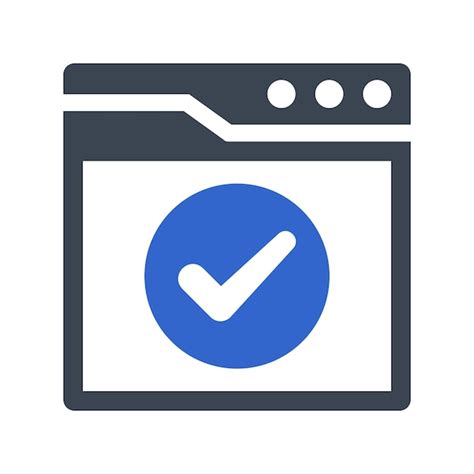 Premium Vector Website Approve Interface Icon