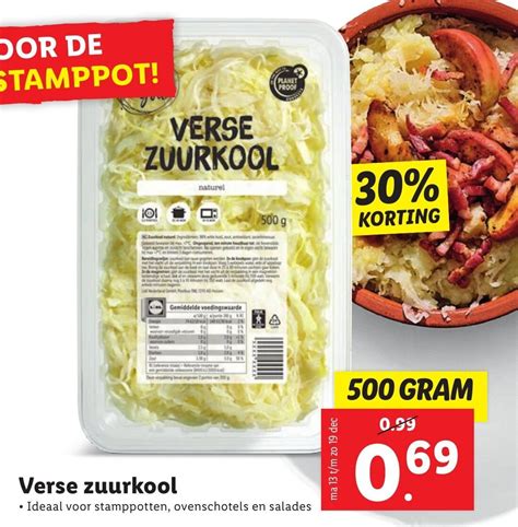 Verse Zuurkool G Aanbieding Bij Lidl