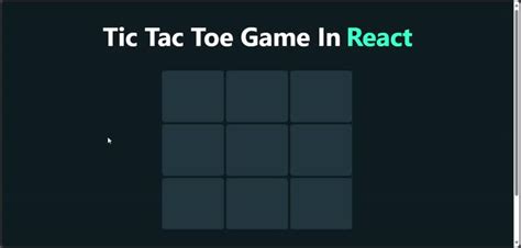 Developed A Tic Tac Toe Game Using React Pratham Dwivedi Posted On