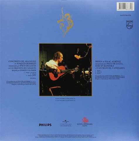 Paco De Lucia Rodrigo Concierto De Aranjuez Plak Opus A
