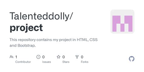 Github Talenteddollyproject This Repository Contains My Project In Html Css And Bootstrap