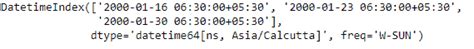Python 熊猫约会指数 周 布客GeeksForGeeks 人工智能中文教程