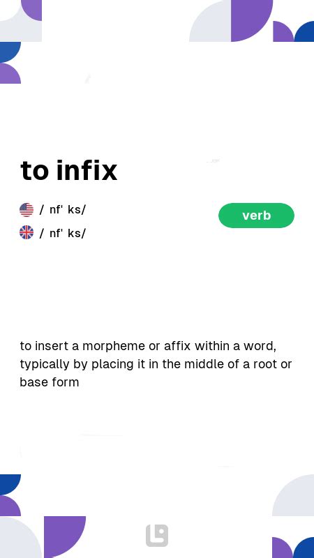 Definition Meaning Of Infix Picture Dictionary