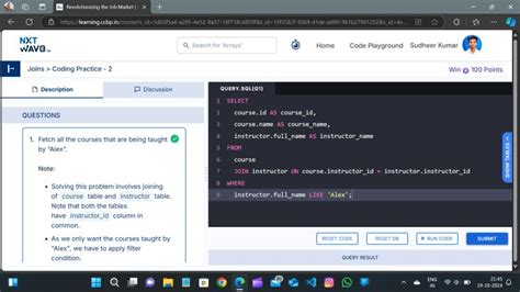 sudheer kumar gandikota on linkedin day63 100daysofcode nxtwave ccbp database sql coding
