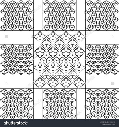 Line Square Background Wallpaper Seamless Artwork Stock Vector Royalty