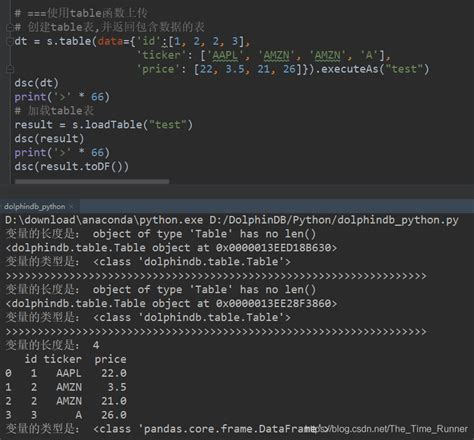 Dolphindb使用案例12：python Api接口python 连接 Dolphindb Csdn博客