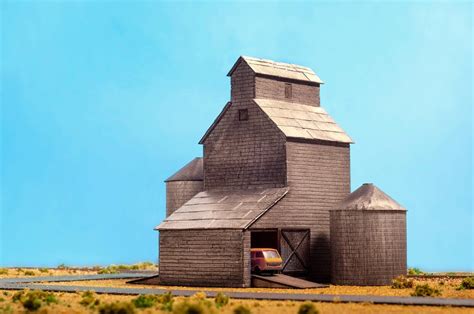 Laser Cut N Scale Grain Elevator Building Kit W Silo Kit 4563257575