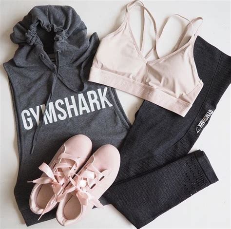Gym Shark Outfits For Women Fitness Flatlay Workout Flatlay