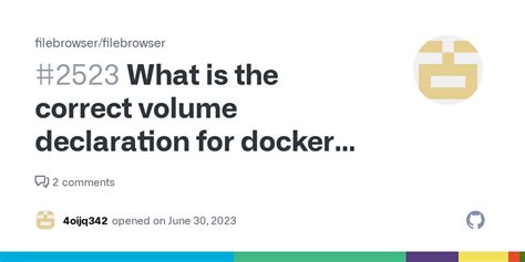 What Is The Correct Volume Declaration For Docker Compose Issue