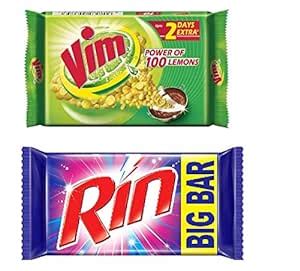 Combo Of Vim Bar Gm Rin Bar Gm Amazon In Health Personal Care