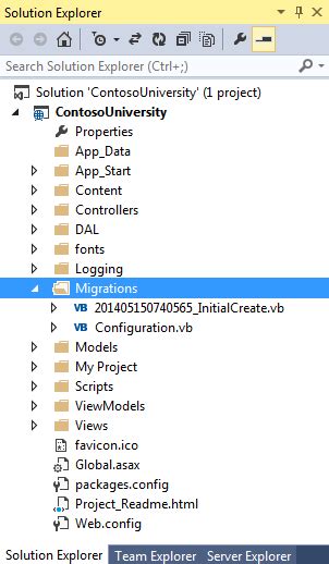 Mvc 5 With Ef 6 In Visual Basic Code First Migrations And Deployment