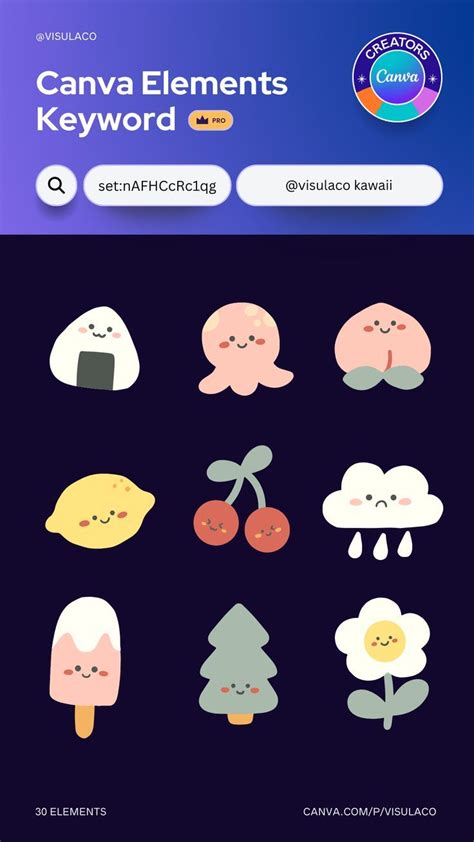 Canva Elements Kawaii Cute Elements Set Nafhccrc1qg Artofit