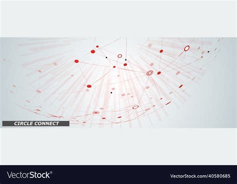 Abstract Connectivity Lines Dots For Concept Vector Image