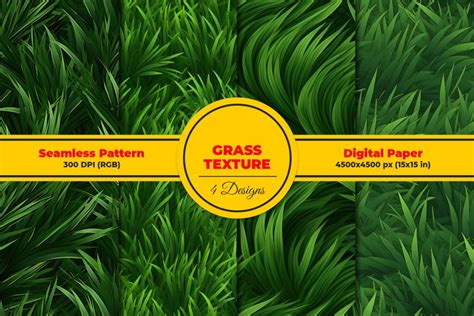 Grass Seamless Pattern And Digital Paper 4057352