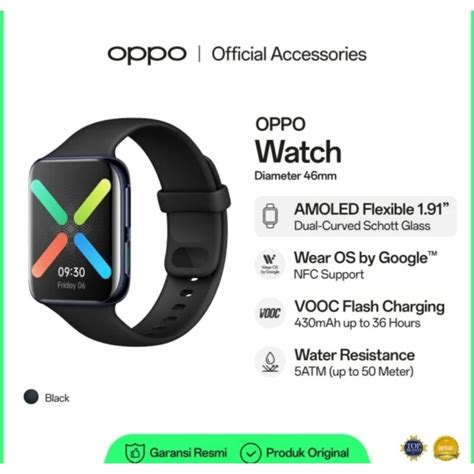 Jual Oppo Watch Mm Nfc New Garansi Resmi Oppo Segel Asli Pabrik Shopee Indonesia