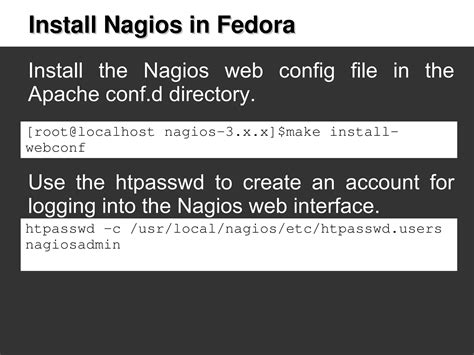 Tutorial Install Nagios In Fedora Odp