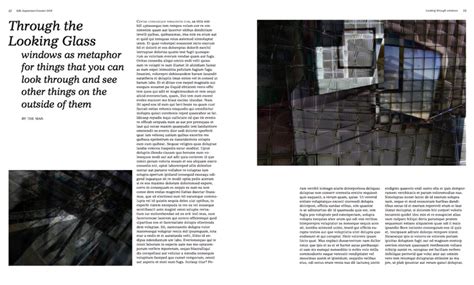 Id Magazine Spreads By Steven Ribuffo Via Behance Magazine Spreads