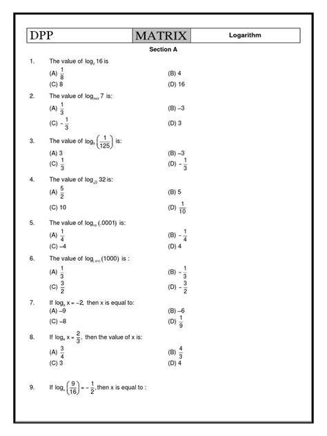 Logarithm Dpp Pdf Number Theory Combinatorics