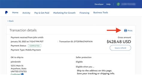 How To Print A Receipt From Paypal Step By Step Guide Worksheets Library